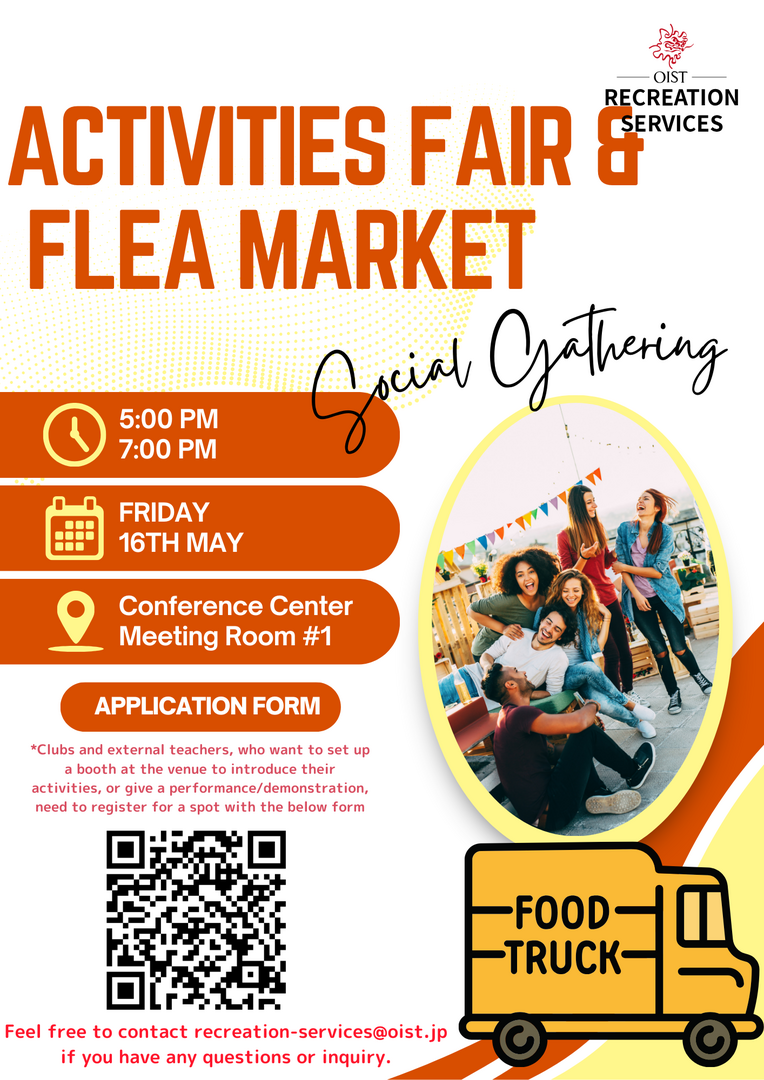 Application for Activities Fair & Flea Market | OIST Groups
